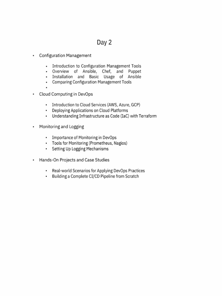 DevlOps Workshop Schedule PDF | PDF