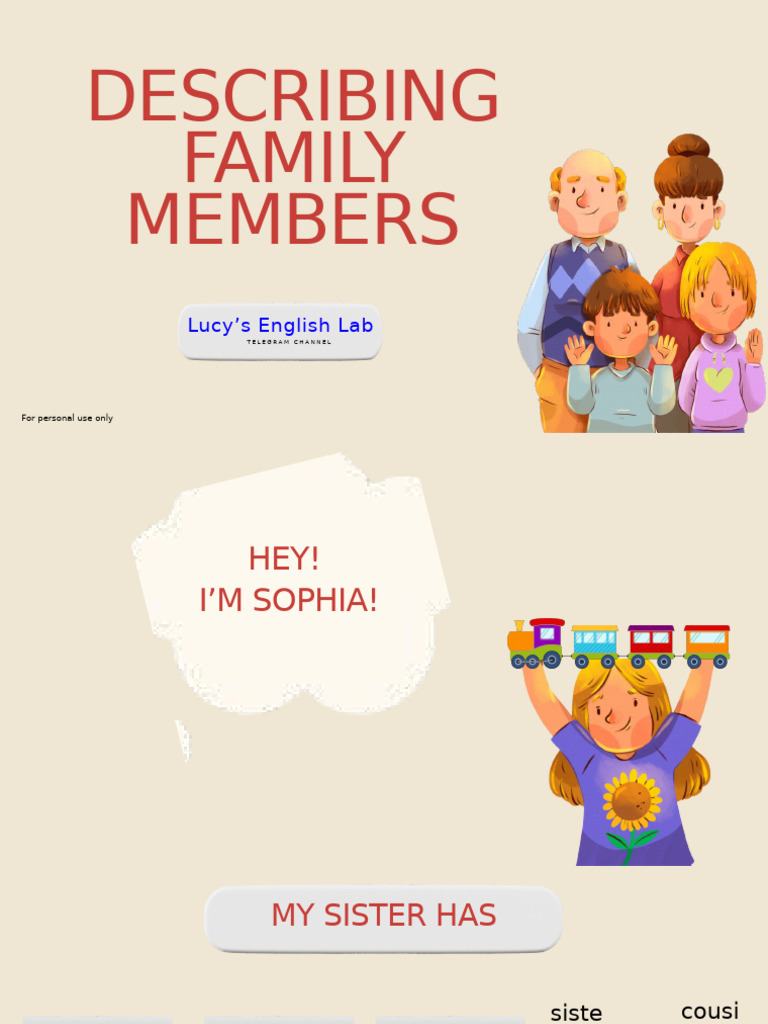 Describing Family Members @lucysenglishlab | PDF