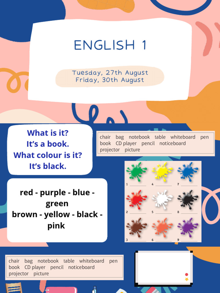 English 1 Class 2 | PDF