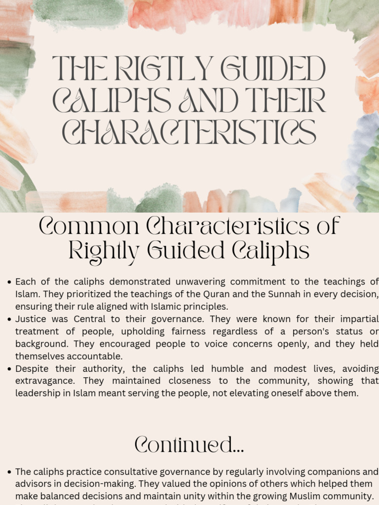 The Rigtly Guided Caliphs and their Characteristics_20250506_141131 ...