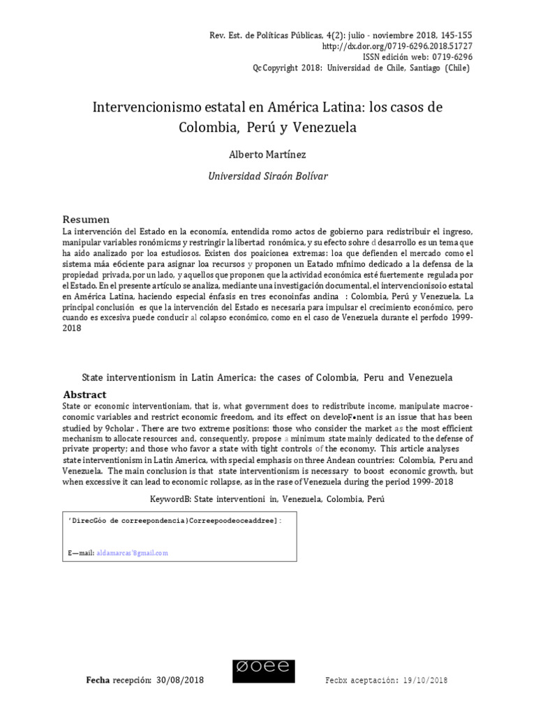 Intervencionismo estatal en América Latina | PDF | America latina ...