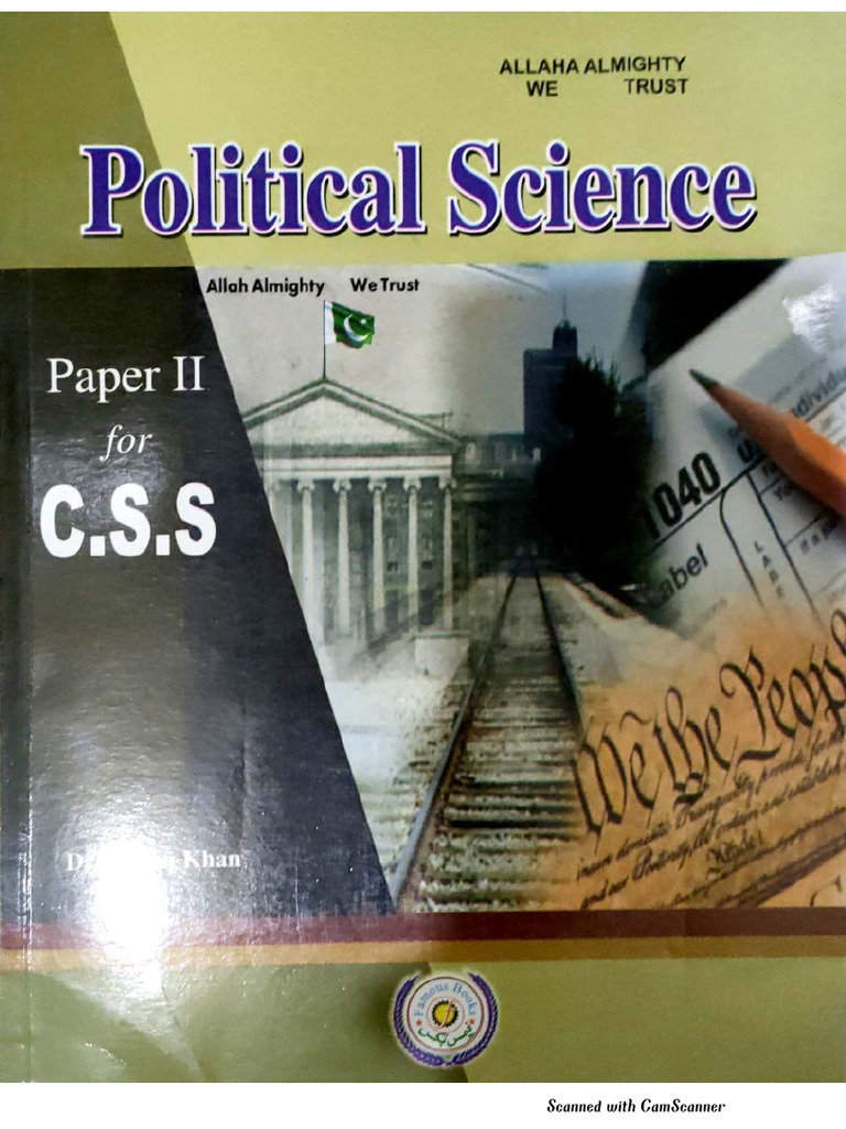 Political Science Css Part 2 by Sultan Khan-1 | PDF