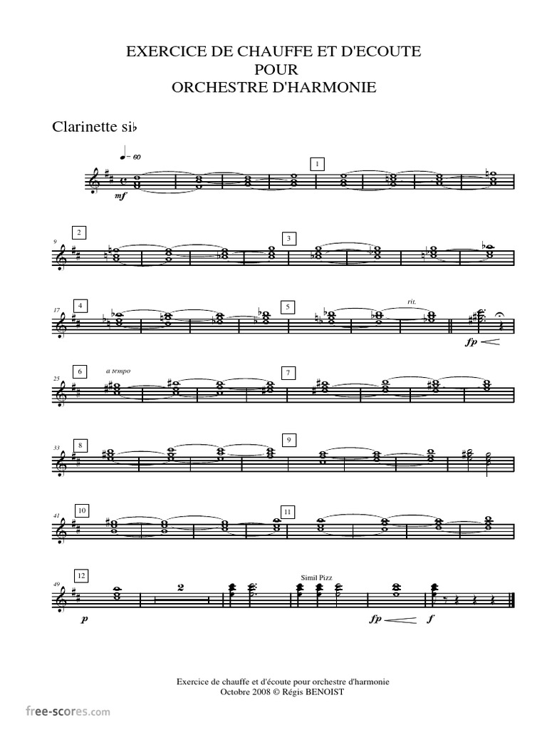 (Free Scores - Com) Clarinettes Sib 12255 | PDF