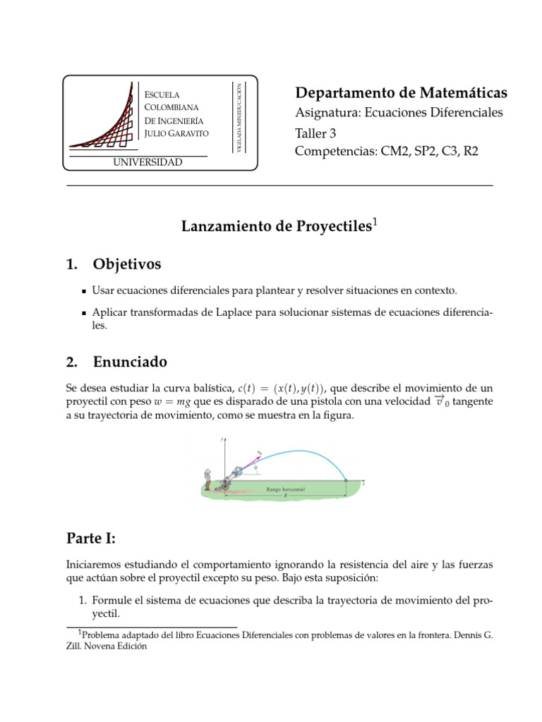 Taller3 ECDI | PDF | Ecuaciones | Ecuaciones diferenciales