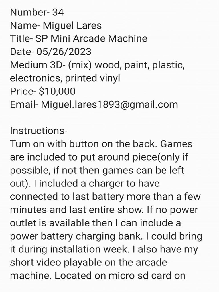 SP Mini Arcade | PDF