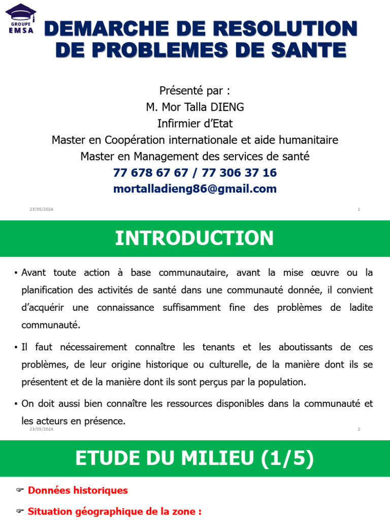 Planification Sanitaire Communautaire | PDF | Planification | Choléra