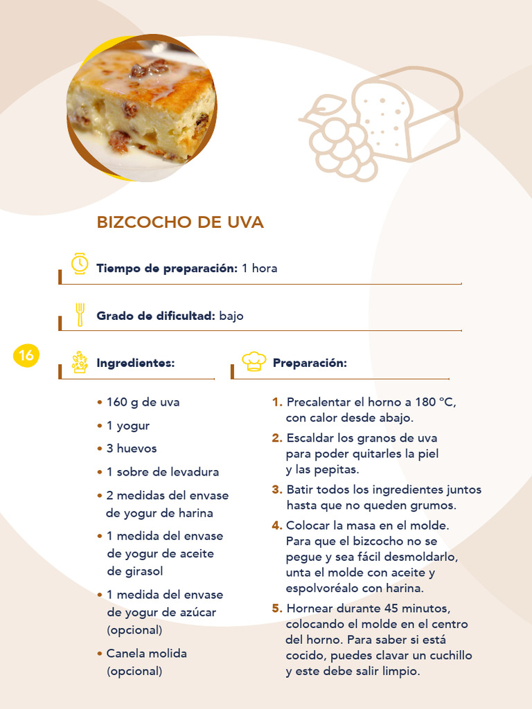 Receta-Postre | PDF | Cereales | Cocina occidental