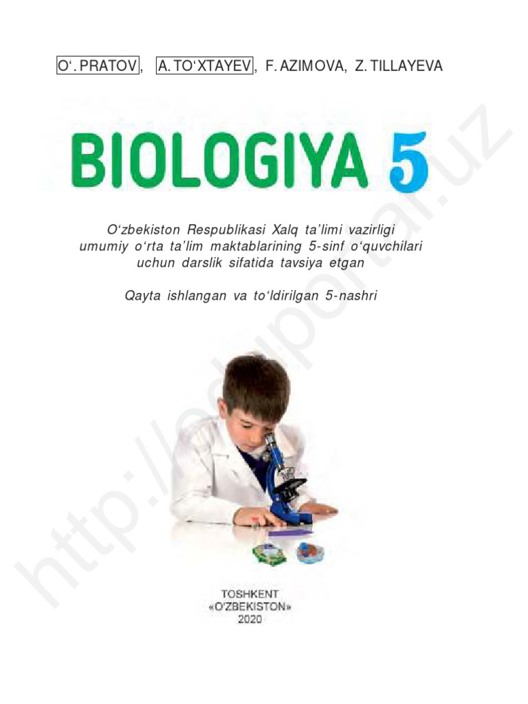 Biologiya 5-Sinf | PDF