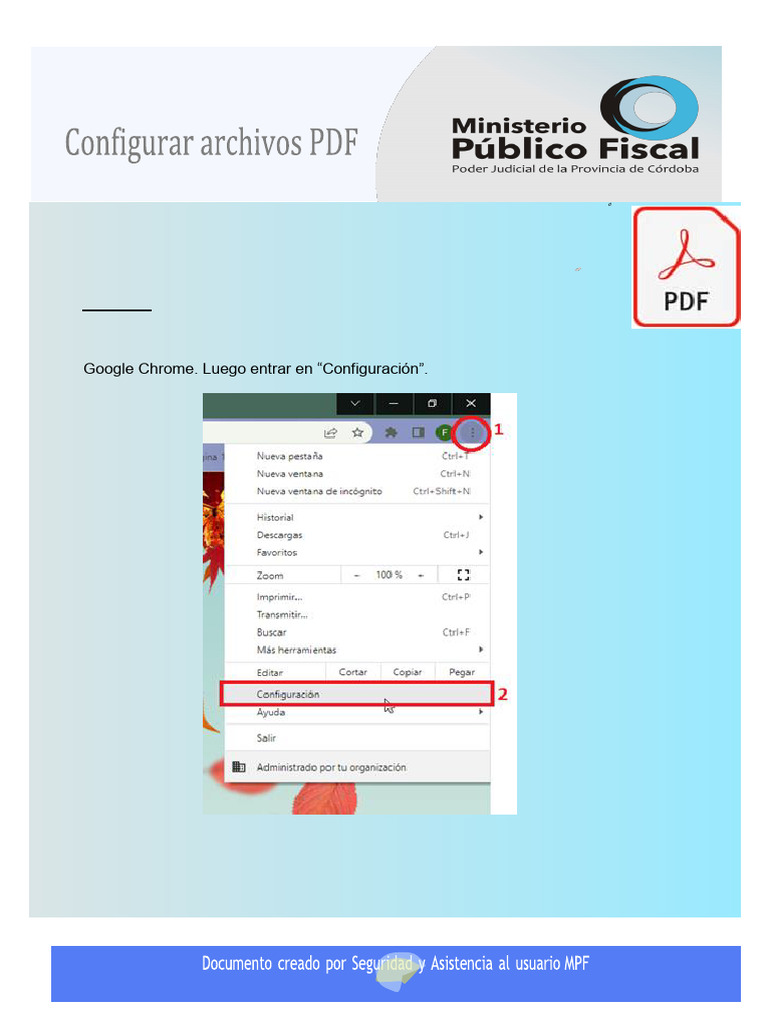 Configurar Archivos PDF | PDF