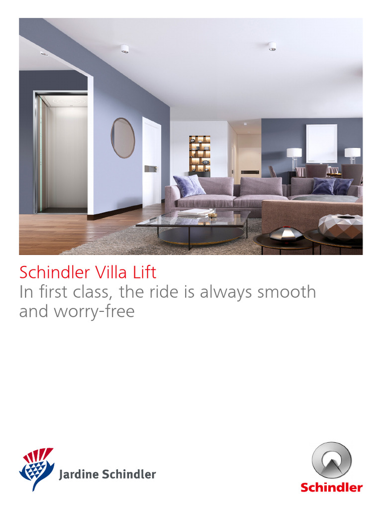 Schindler Villa Lift Brochure | PDF | Elevator | Door