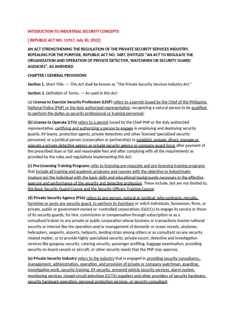 Intoduction To Industrial Security | PDF | Risk | Risk Management
