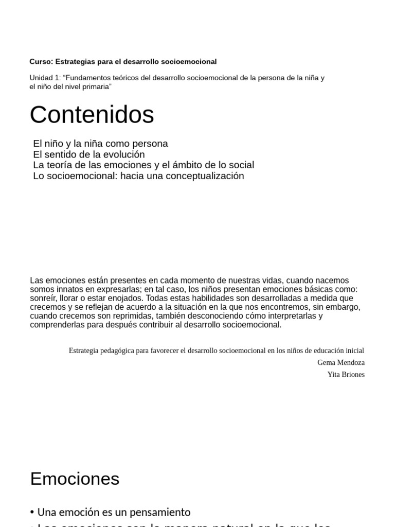 Introducción, Emociones | PDF | Las emociones | Adultos