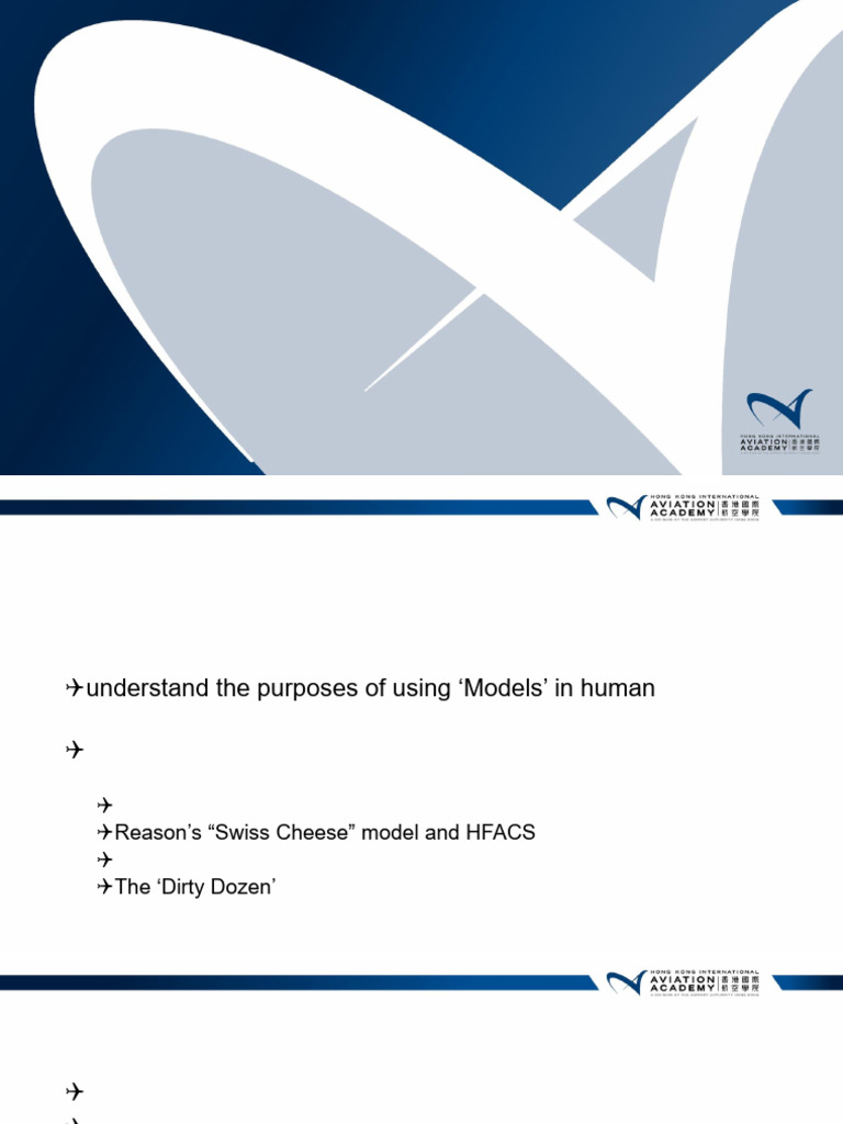 Module 2 - Human Factor Models in Aviation | PDF | Conceptual Model