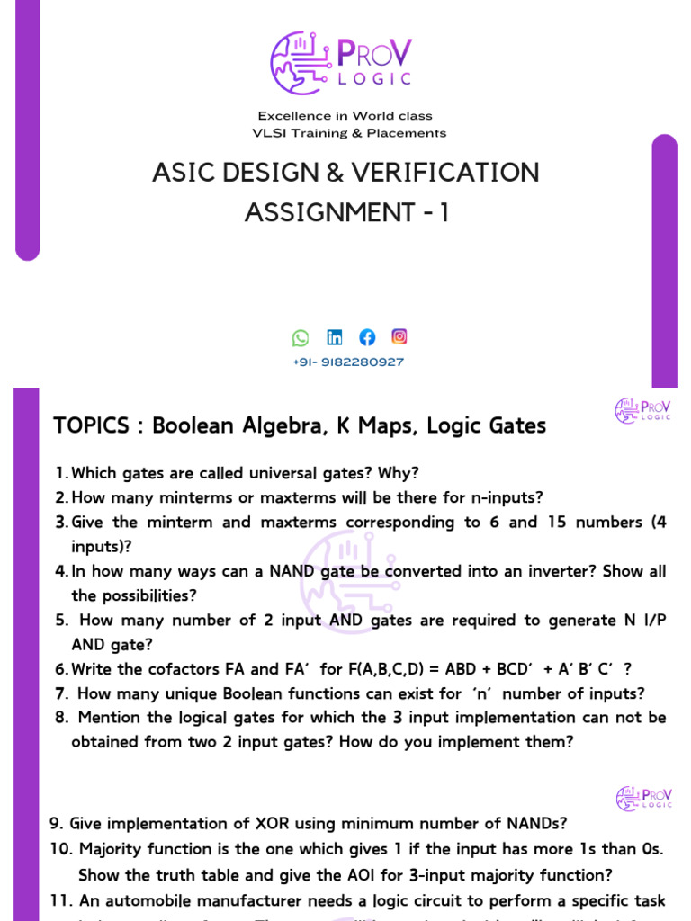 Assignment 1 - DLD | PDF | Logic Gate | Boolean Algebra
