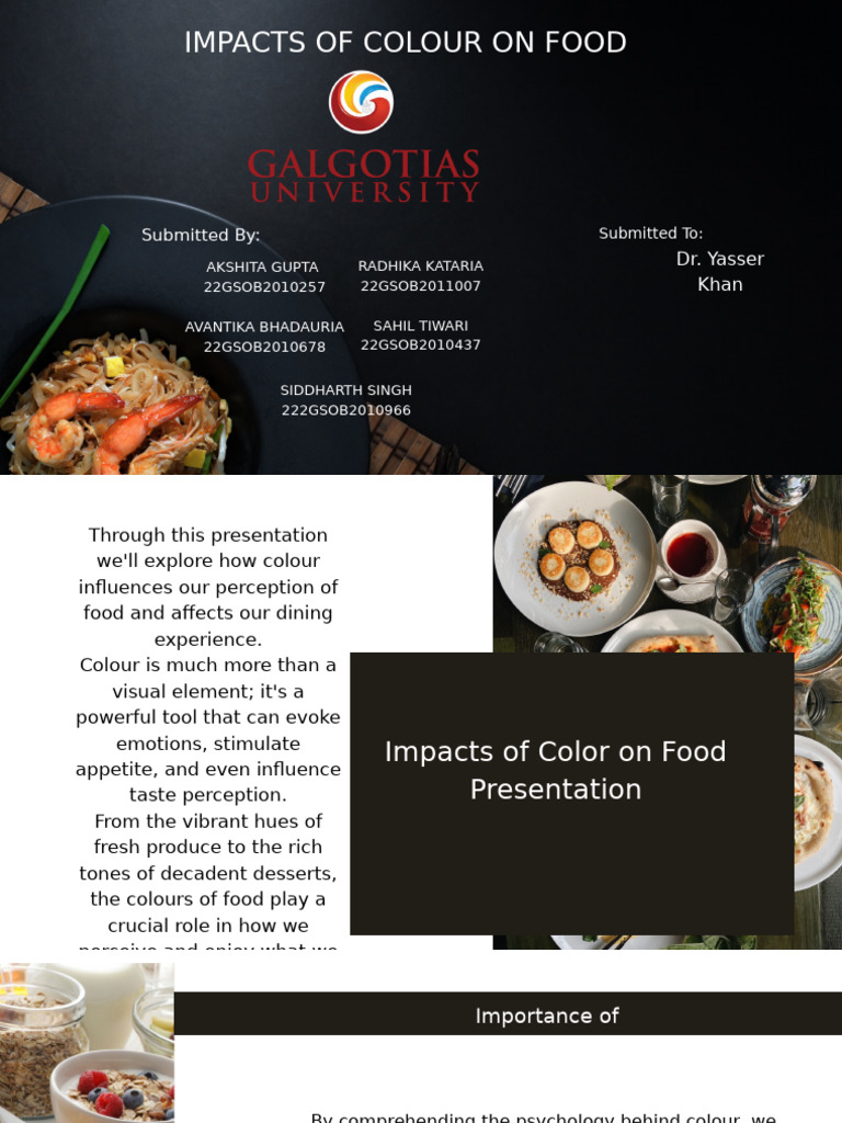 The Psychology of Color in Food | PDF | Color | Menu