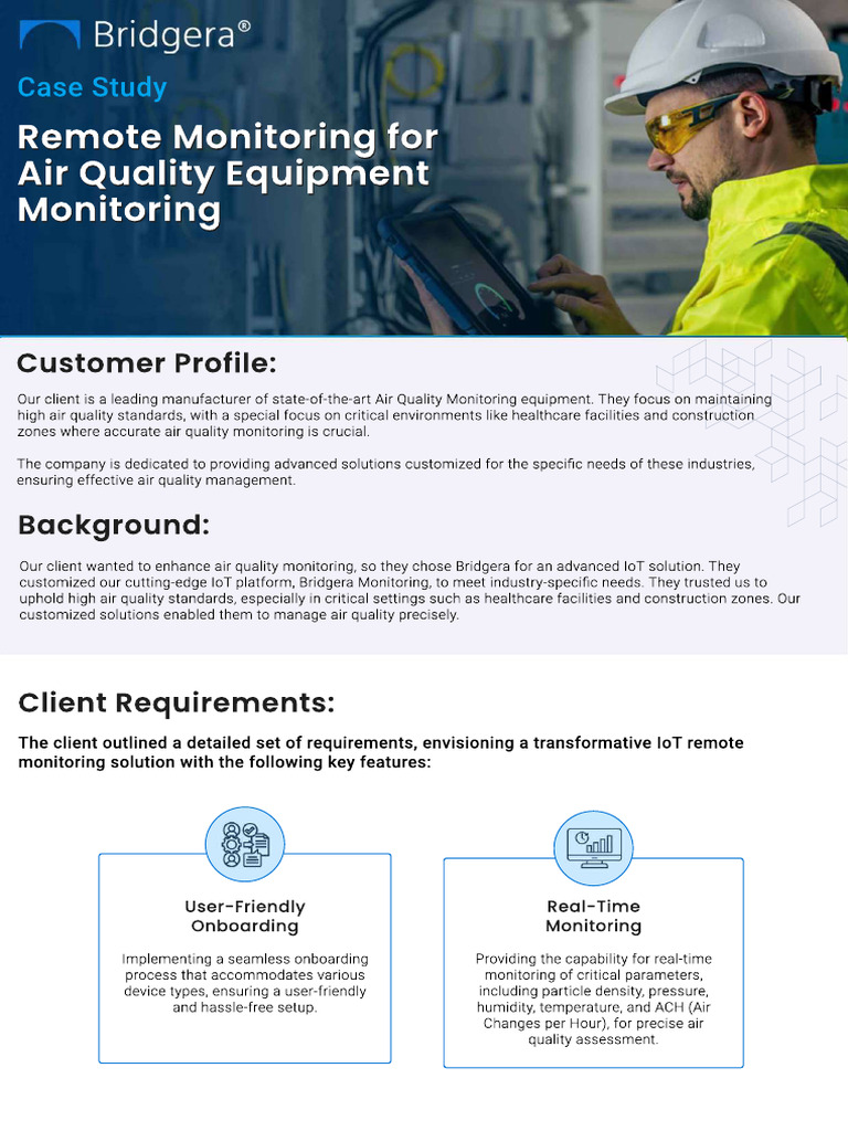Remote Monitoring For Air Quality Equipment Monitoring | PDF