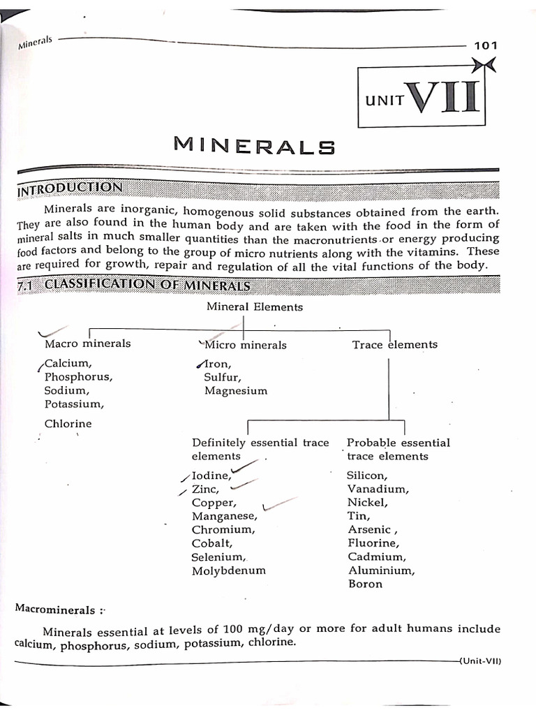 Minerals Nutrition and dietetics | PDF