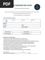 Hotel Guest Registration Form Template | PDF