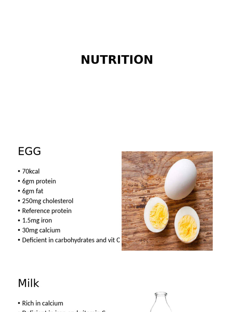 Nutritional Values of Common Foods | PDF