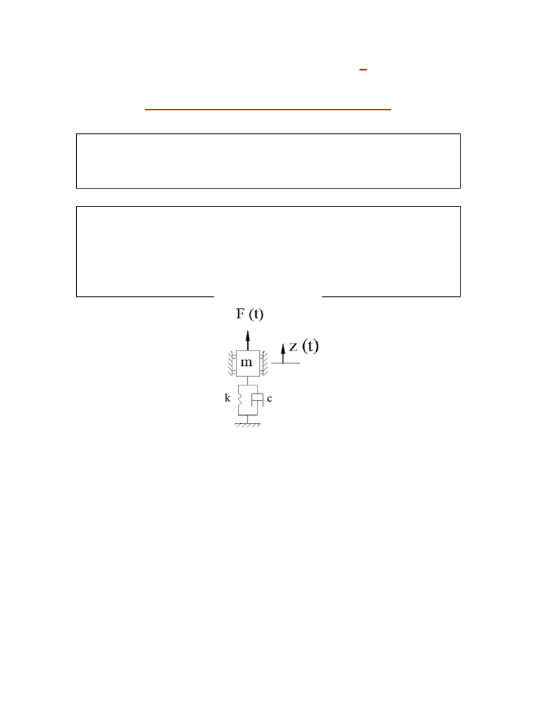 LT 2 - ME304 Mech Vib - Intro Part II | PDF | Force | Torque