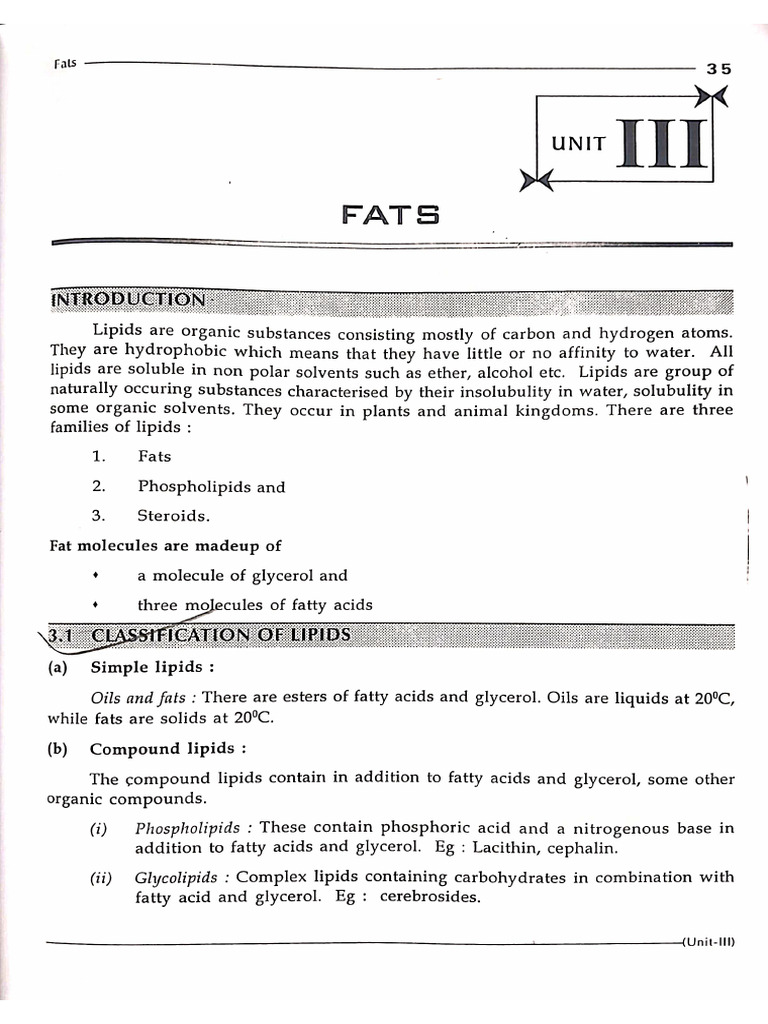 Fats Nutrition and Dietetics | PDF