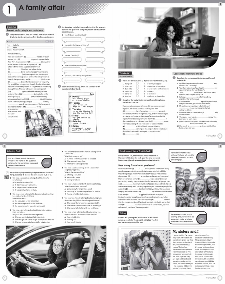 Unit 1 Workbook | PDF