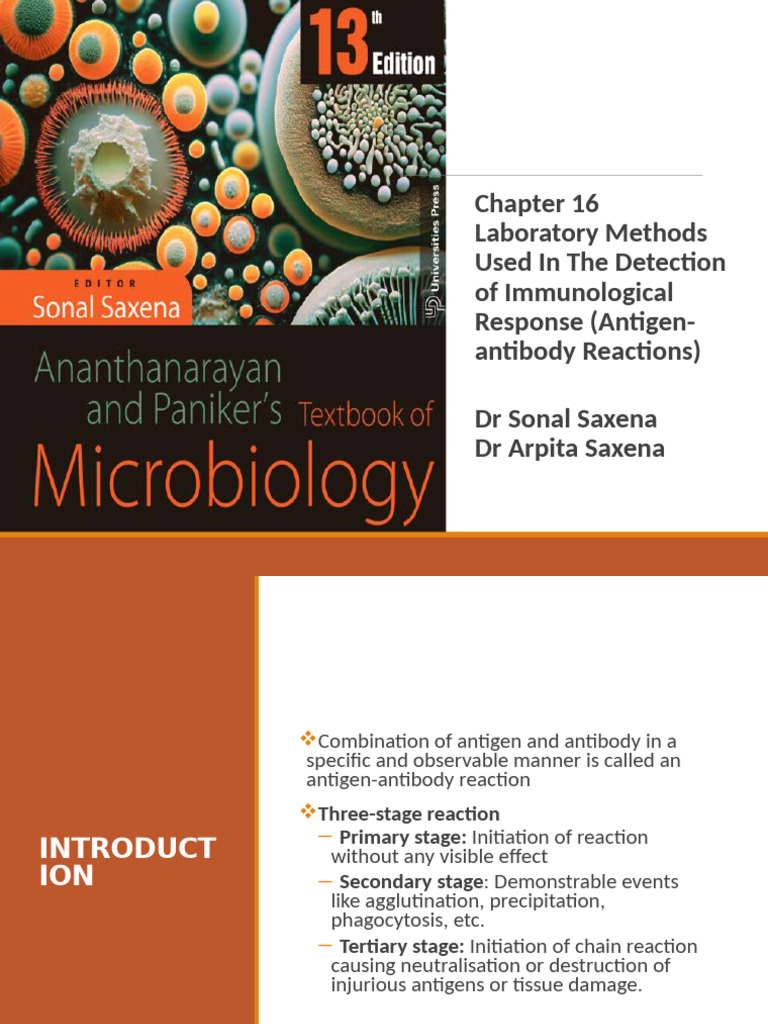 Laboratory Methods Used in The Detection of Immunological Response ...