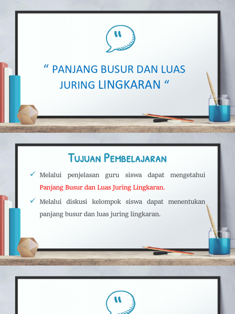 Panjang Busur Dan Luas Juring Lingkaran | PDF