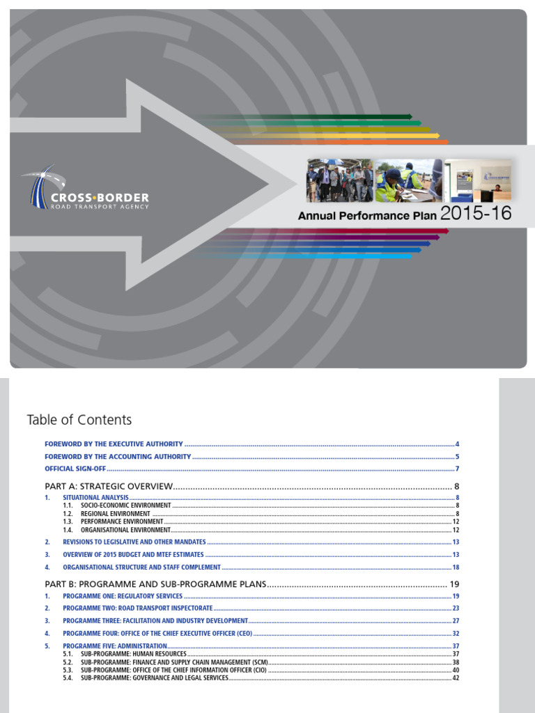 2015 CBRTA Annual Perf Plan A4 FINALweb | PDF | Transport | Fiscal Policy
