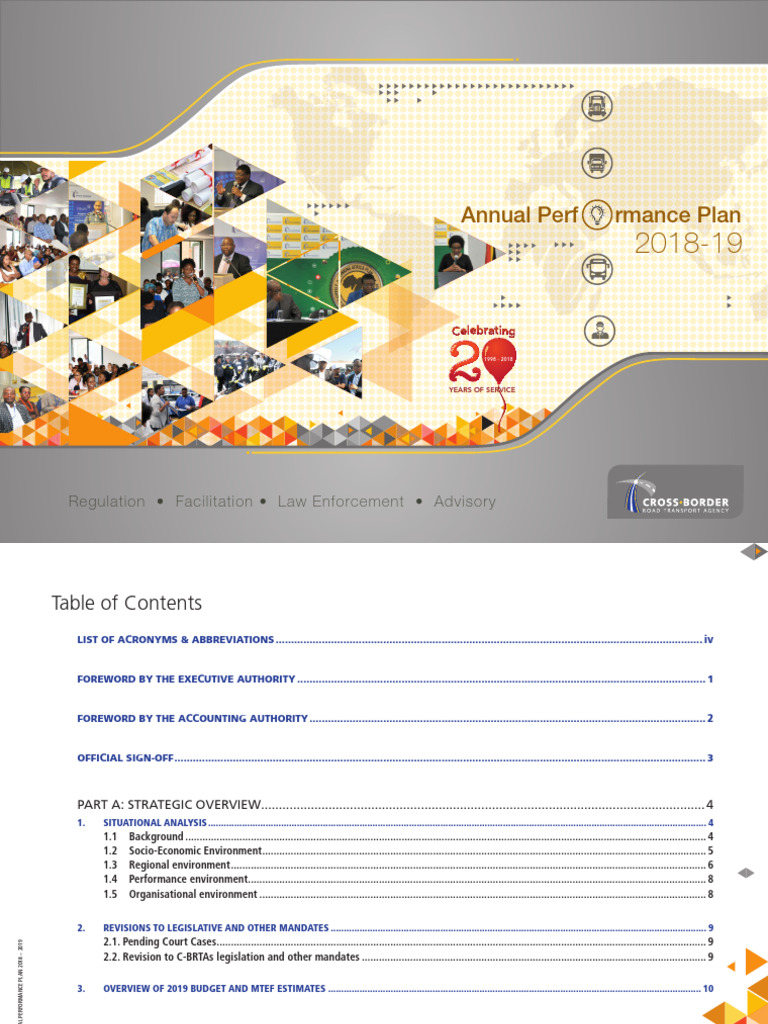 C BRTA Annual Perf Plan A4 v3 | PDF | Infrastructure | Expense