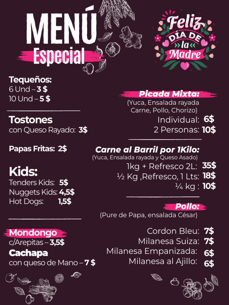 Menu Mama | PDF