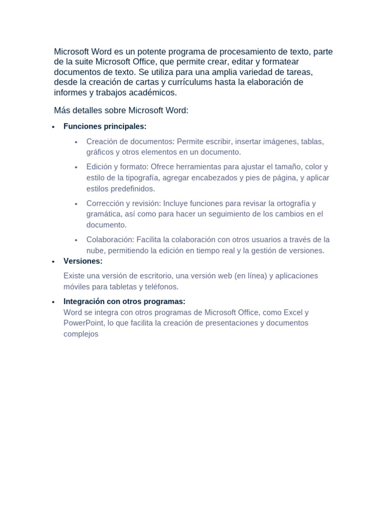 Qué Es Microsof Word | PDF