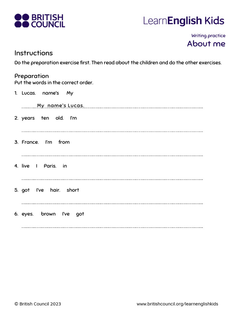 Level 1 - Writing | PDF