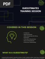 49 Guesstimation Questions for Interviews | PDF