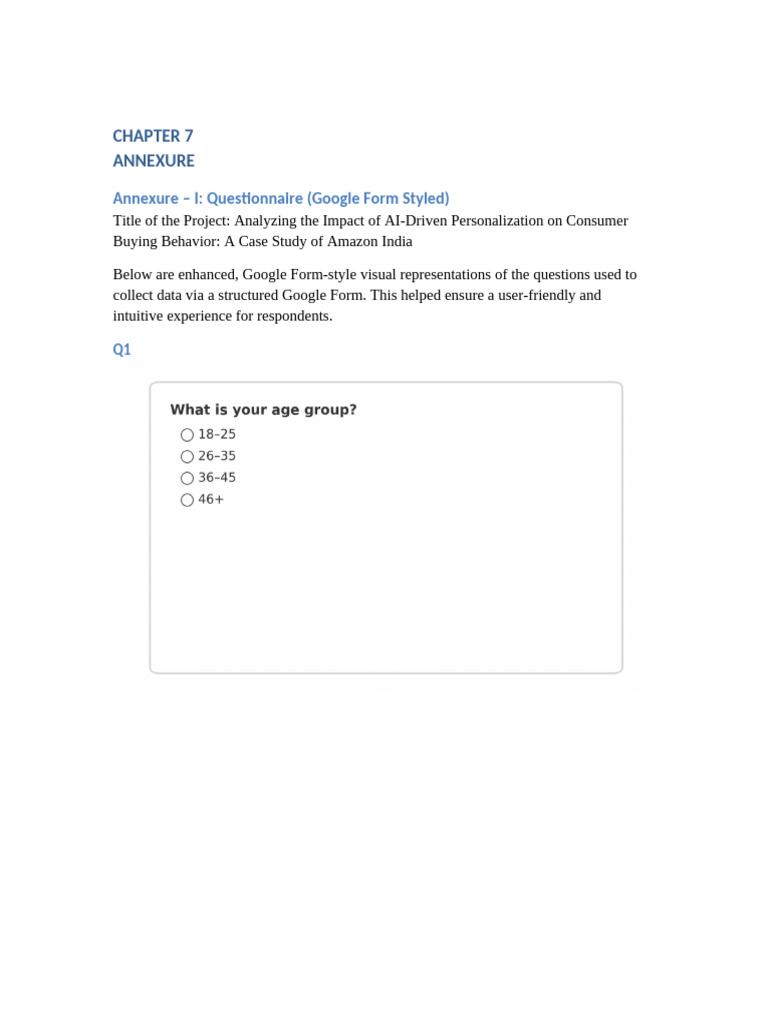 Annexure I Enhanced GoogleForm | PDF