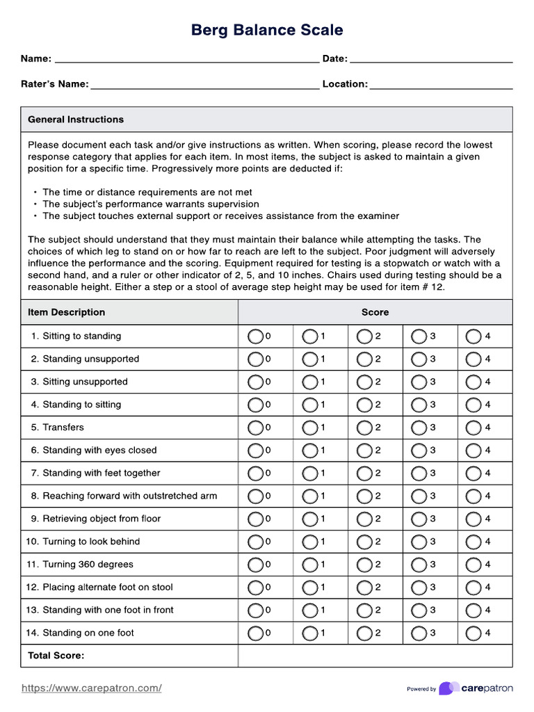 berg-balance-scale | PDF