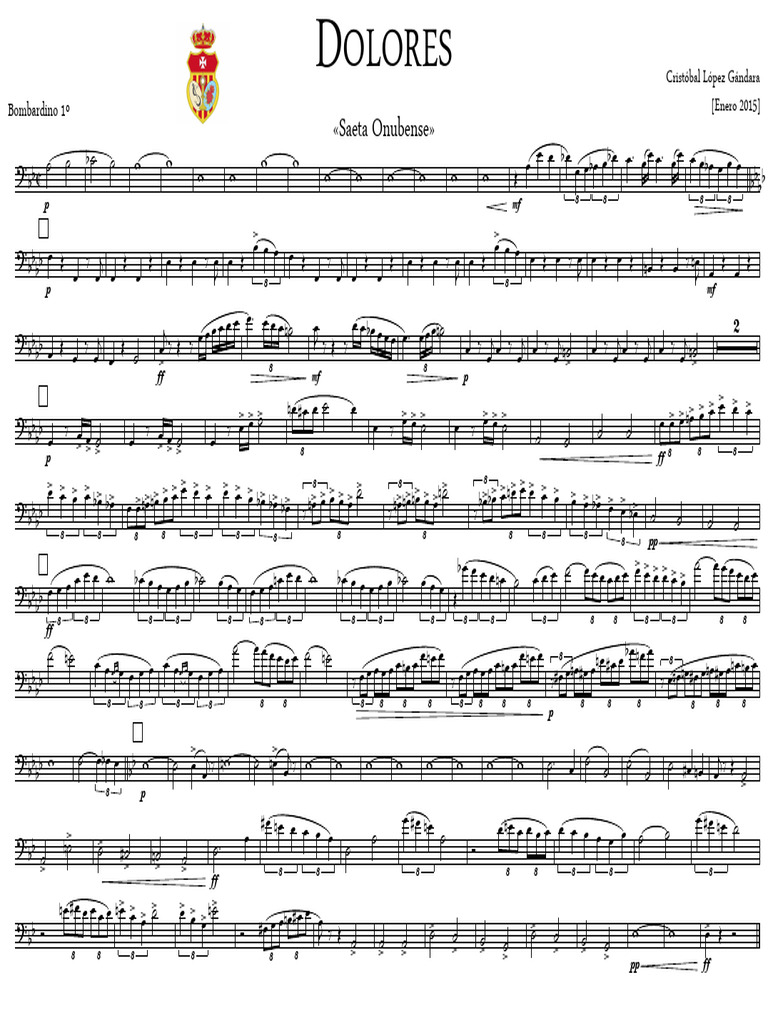 Dolores Saeta Onubense Bombardino 1º | PDF