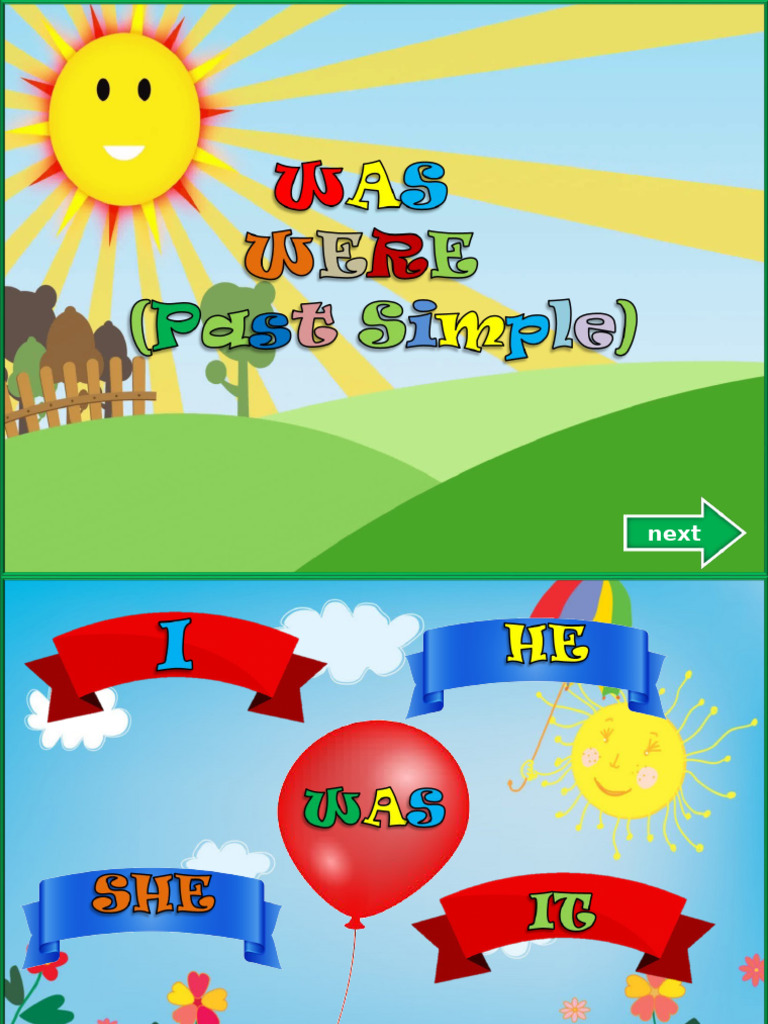 Was, Were (Past Simple) | PDF