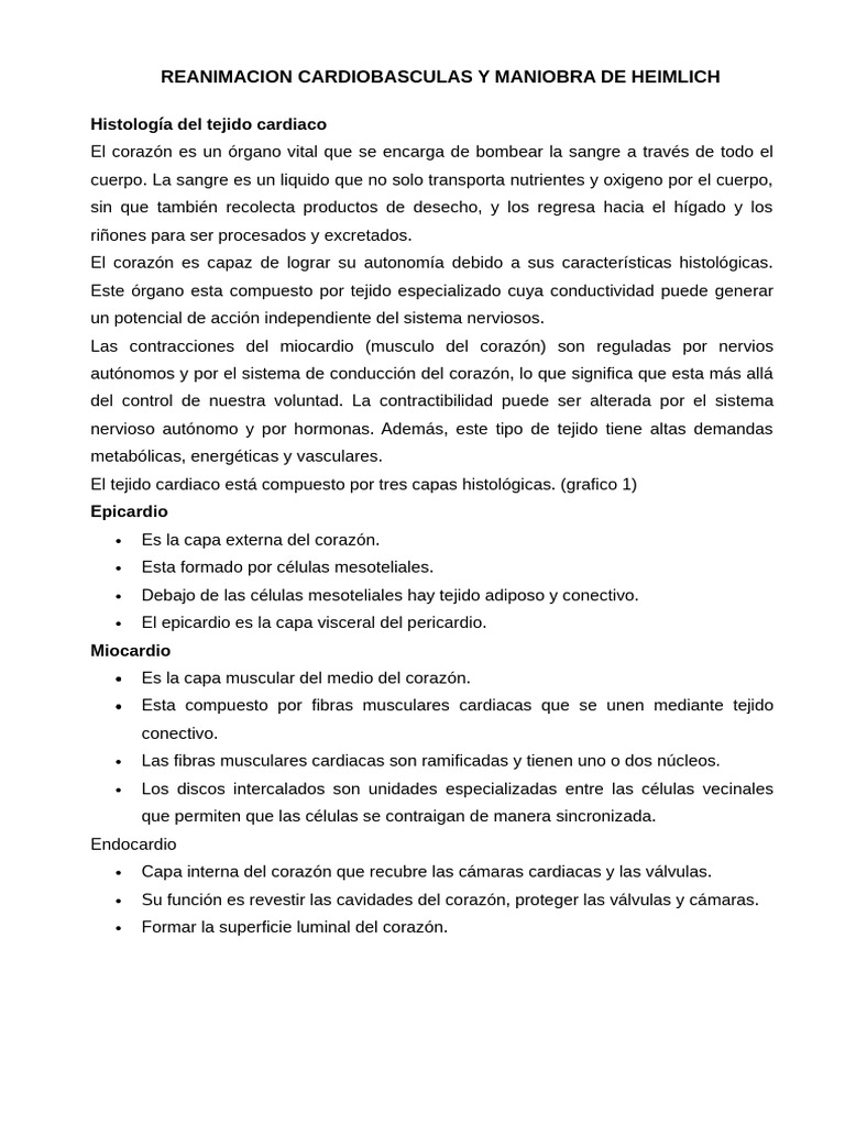 RCP y Maniobra de Heimlich-2 | PDF | Reanimación cardiopulmonar | Corazón