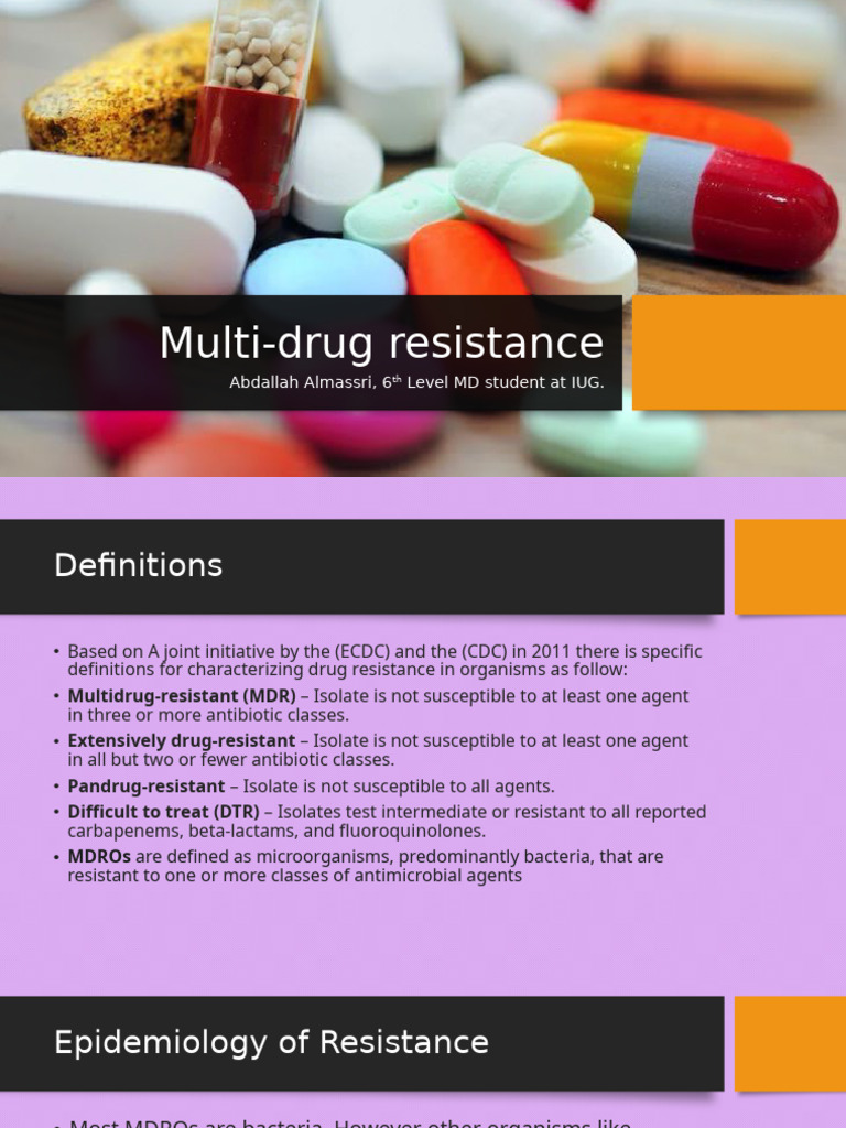 MDR, Seminar For Internal Medicine | PDF | Antimicrobial Resistance | Multiple Drug Resistance