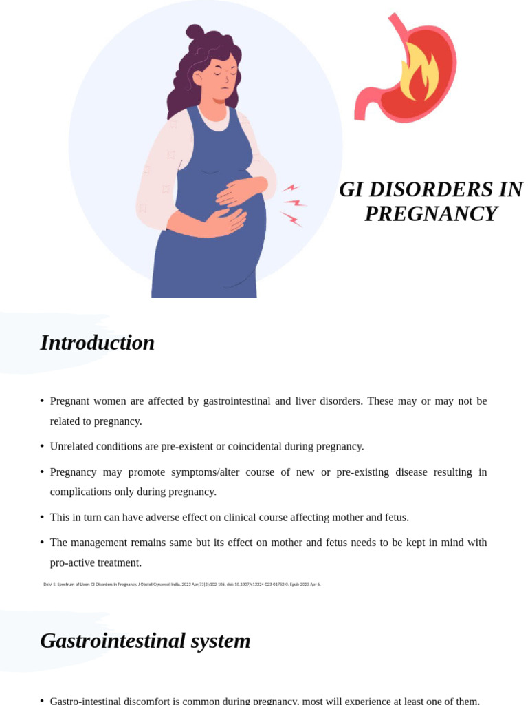GI and Liver Disorders in Pregnancy | PDF | Gastroesophageal Reflux ...