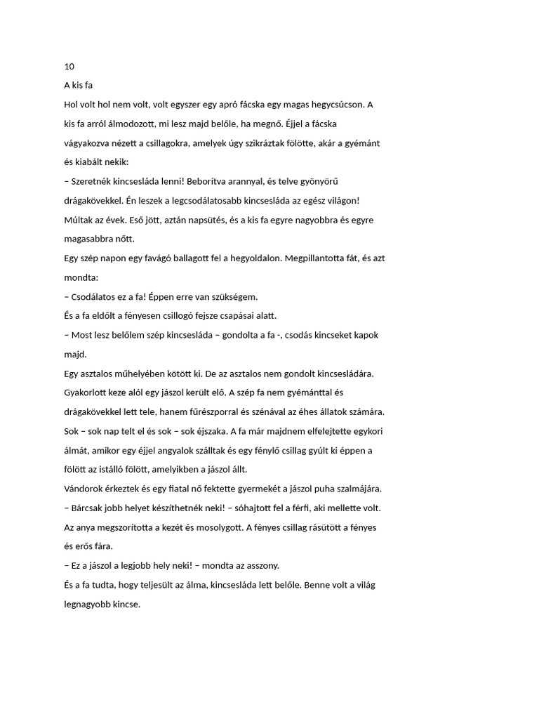 A Kis Fa | PDF