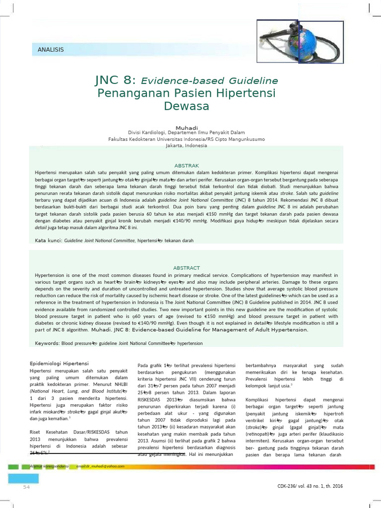 Hipertensi JNC 8 | PDF