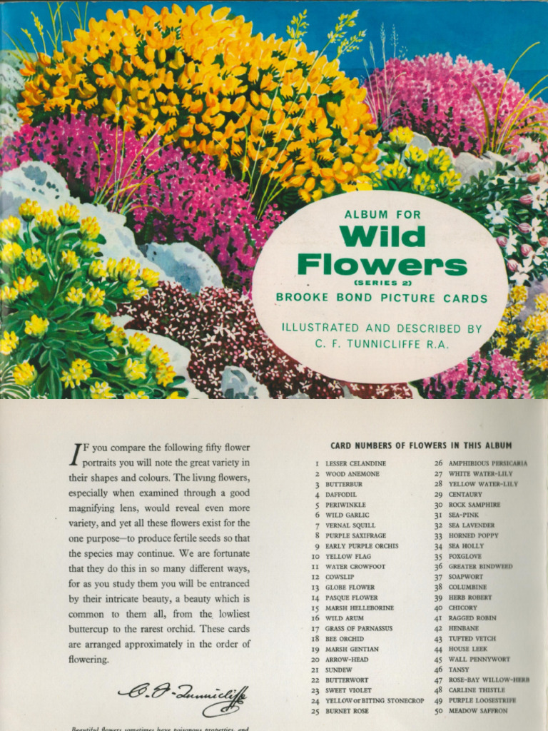 Wild Flowers, 2 Series 1959 (Brooke Bond) | PDF
