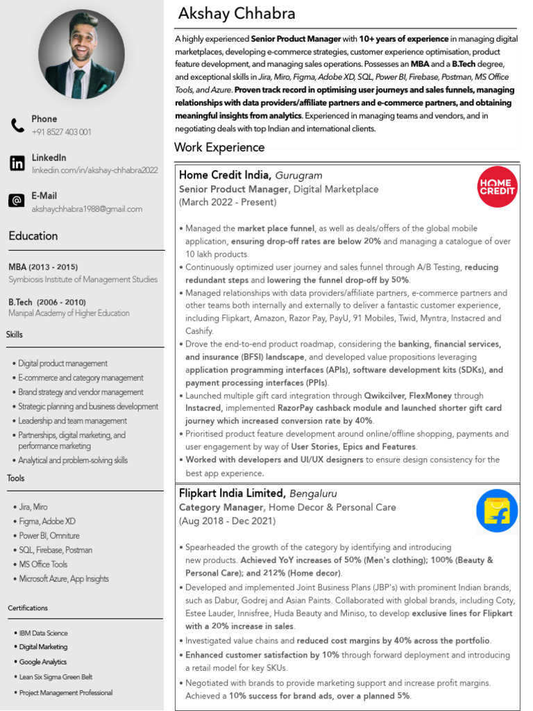 Akshay Chhabra Resume 1670307280 | PDF | Credit Card | Marketing