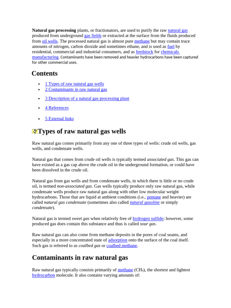 Natural Gas Processing Plants | PDF | Natural Gas Processing | Natural Gas