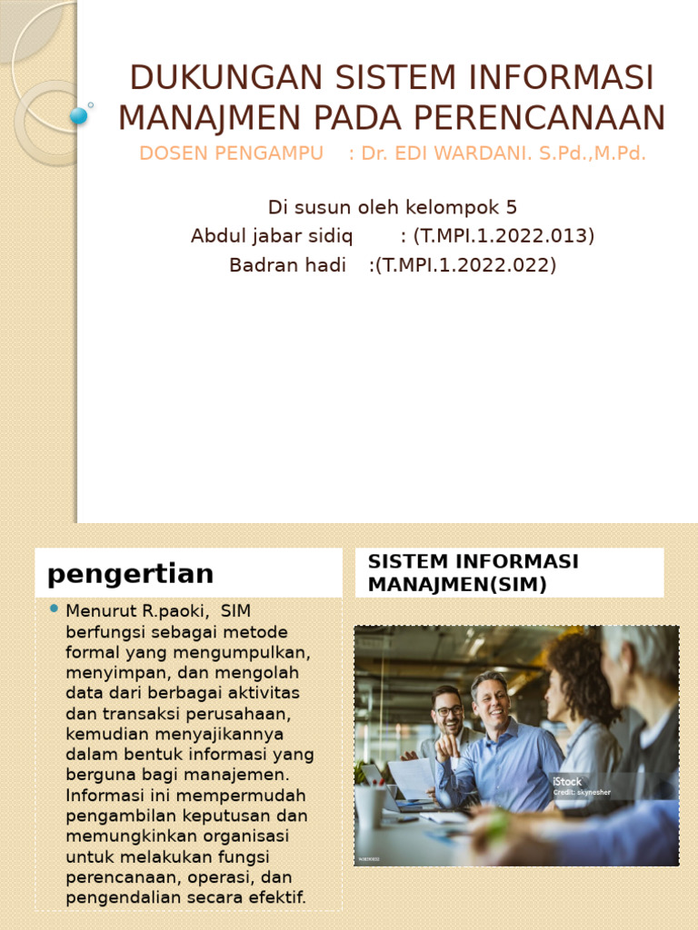 Pak Edi Sistem Informasi | PDF