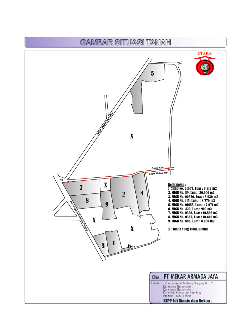 Layout dan Peta - Magelang | PDF