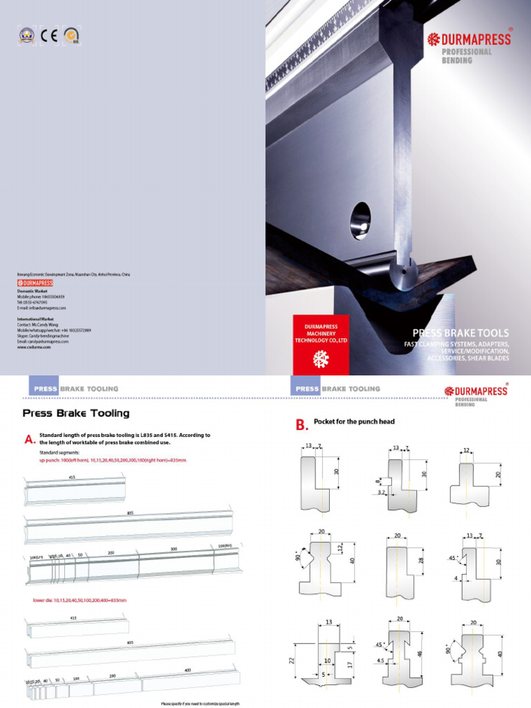 Durmapress Toolings Catalog | PDF