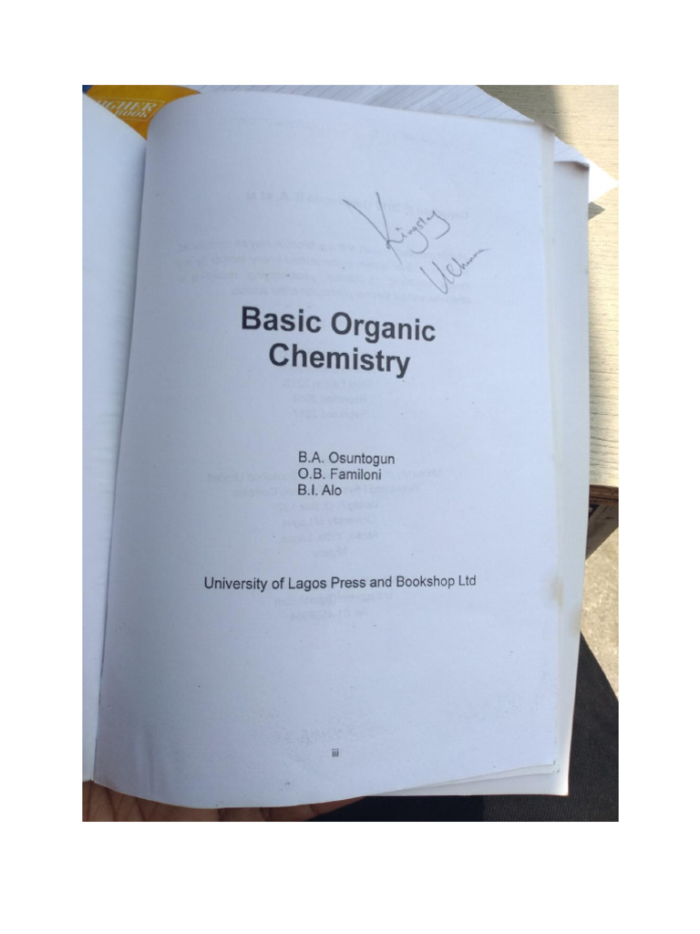 Basic Organic Chemistry | PDF